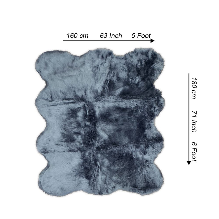 Lounge Size Furry Rug (160_180CM) - Grey – AZ Home