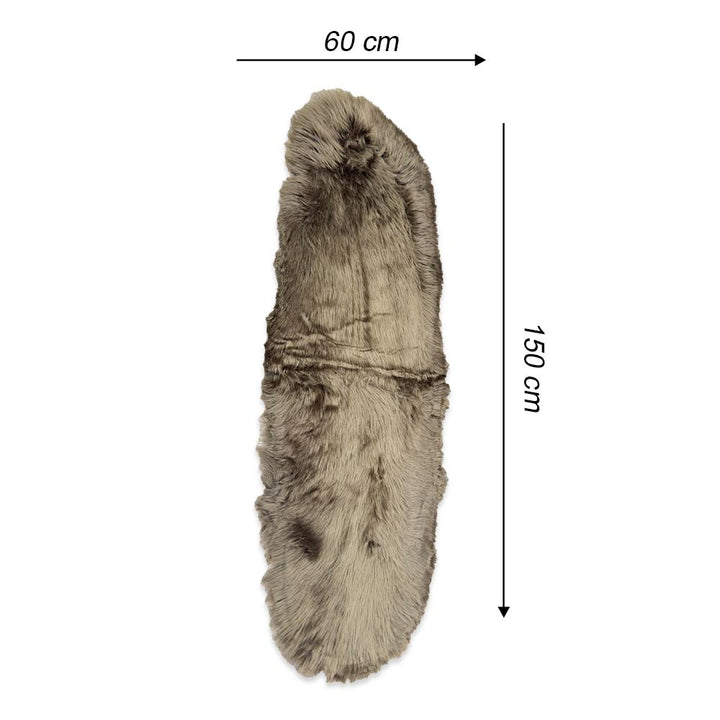 Rectangular Furry Rug - Brown – AZ Home